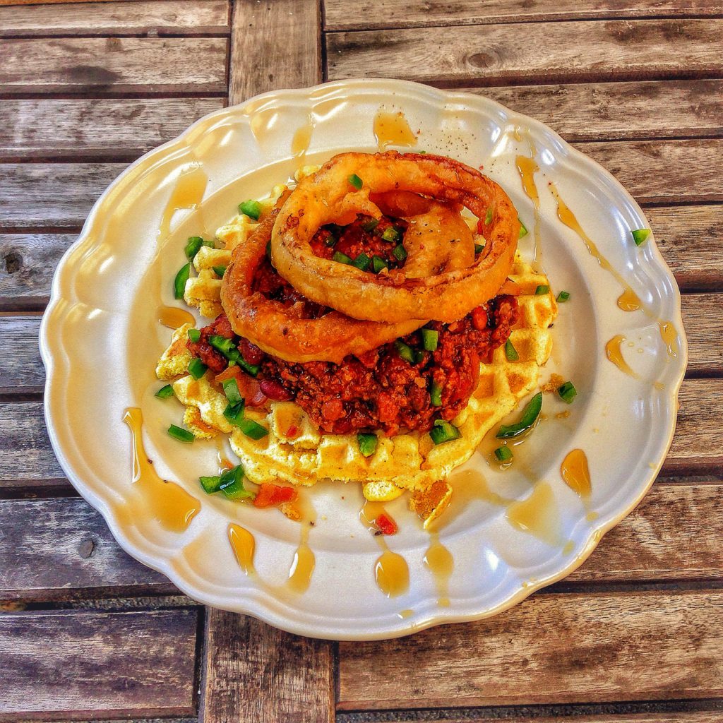 Venison Chili & Cornbread Waffles - From Field To Plate