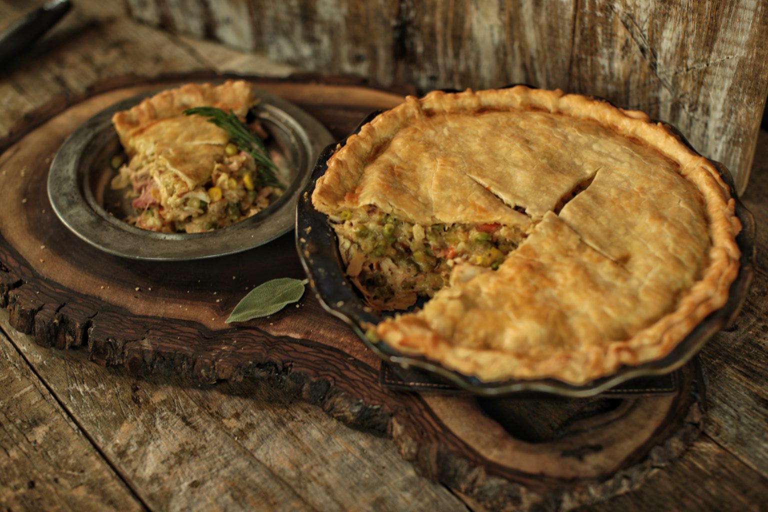 Leftover Turkey & Stuffing Pie - From Field To Plate